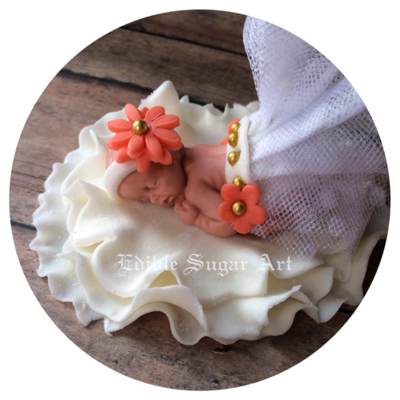 Tutu Baby Shower Fondant Cake Topper on Luulla