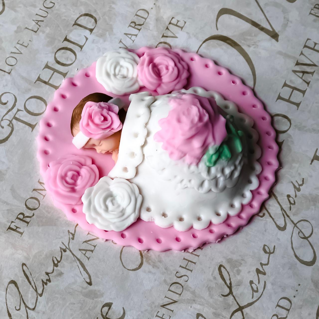 Baby Shower Cake Topper, Fondant Baby Shower Cake Topper, Cake Topper ...