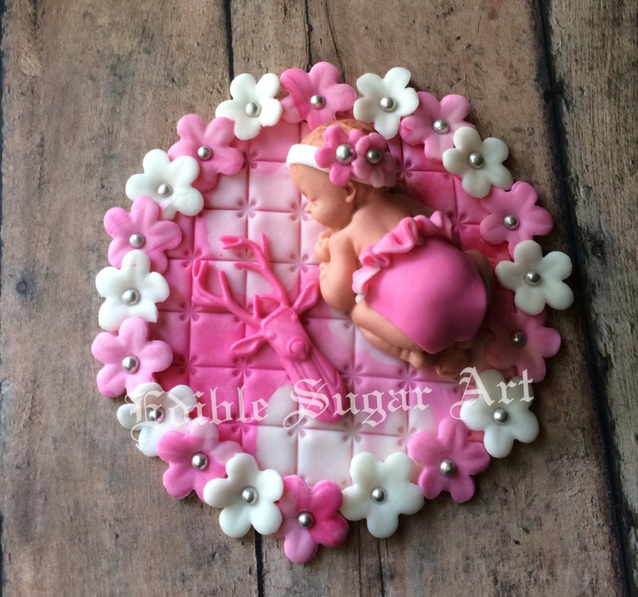 Woodland Baby Shower Cake Topper | Baby Shower Cake Topper | Fondant ...