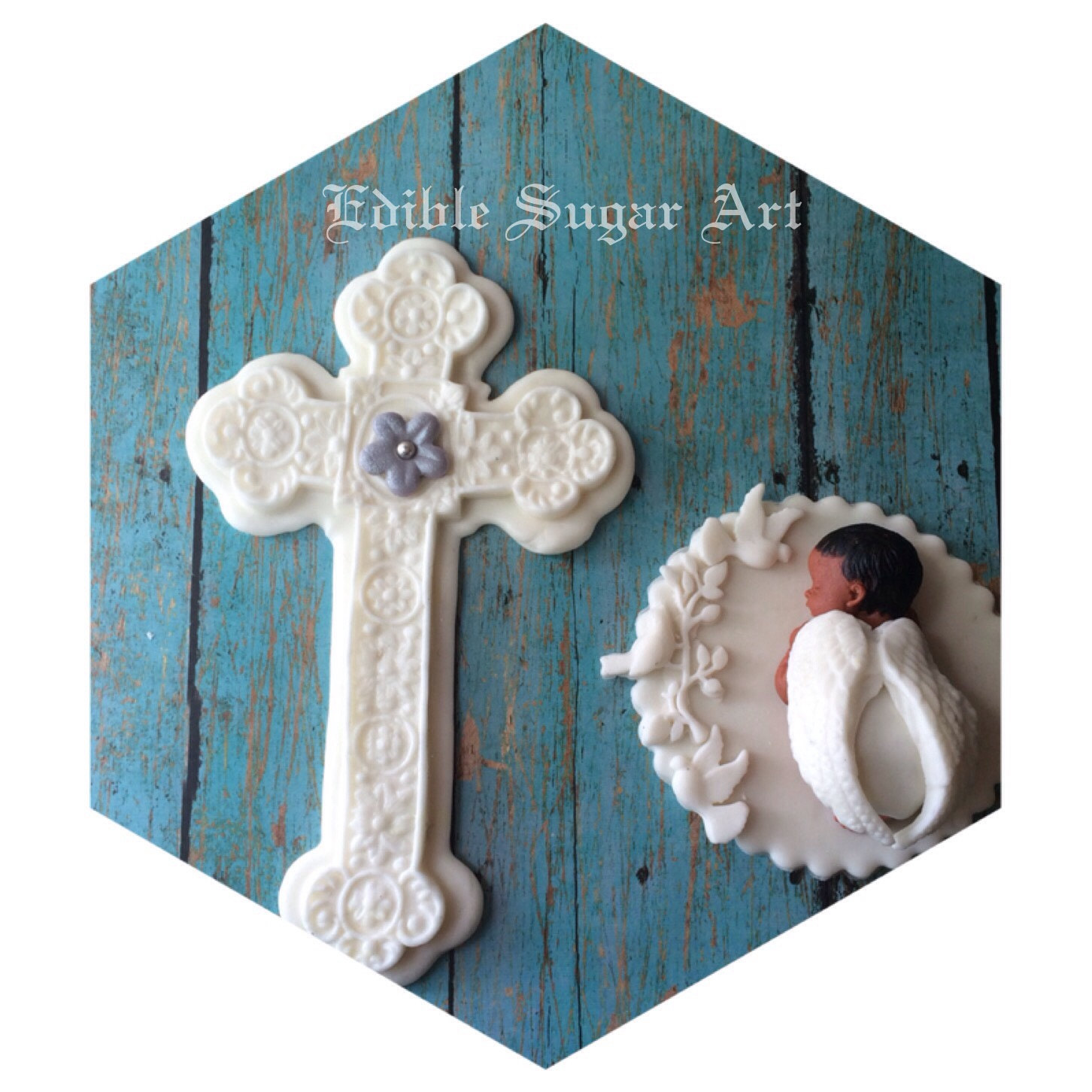 Baptism Cake Topper Boy on Luulla